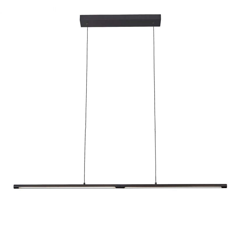 Lustra moderna neagra liniara cu led minimalista Torch – Design modern ...