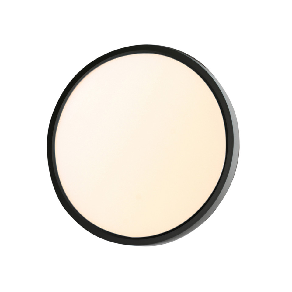 Lustra moderna neagra rotunda cu led Calvi d40 – Design modern ...