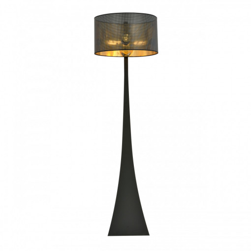 Lampadar modern negru din metal cu interior auriu Estrella – Design ...