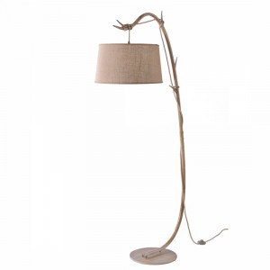 Lampadar rustic maro din lemn Sabina – Design modern, iluminare ...