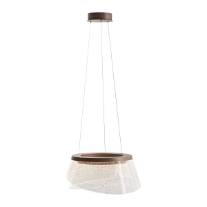 Lustra Foren Transparent, Maro LED – Design modern, iluminare eficienta ...