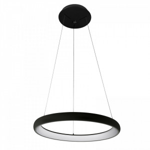 Lustra moderna neagra circulara cu led Alessia d51 – Design modern ...