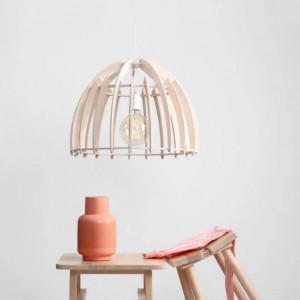 Lustra moderna bej minimalista stil rustic Aldex Ferb