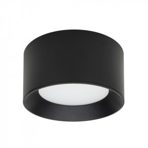 Plafoniera moderna neagra rotunda cu led Sirius d15