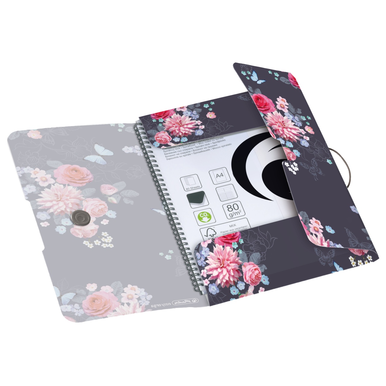 Dosar mapa EOTG A4, motiv Ladylike Flowers