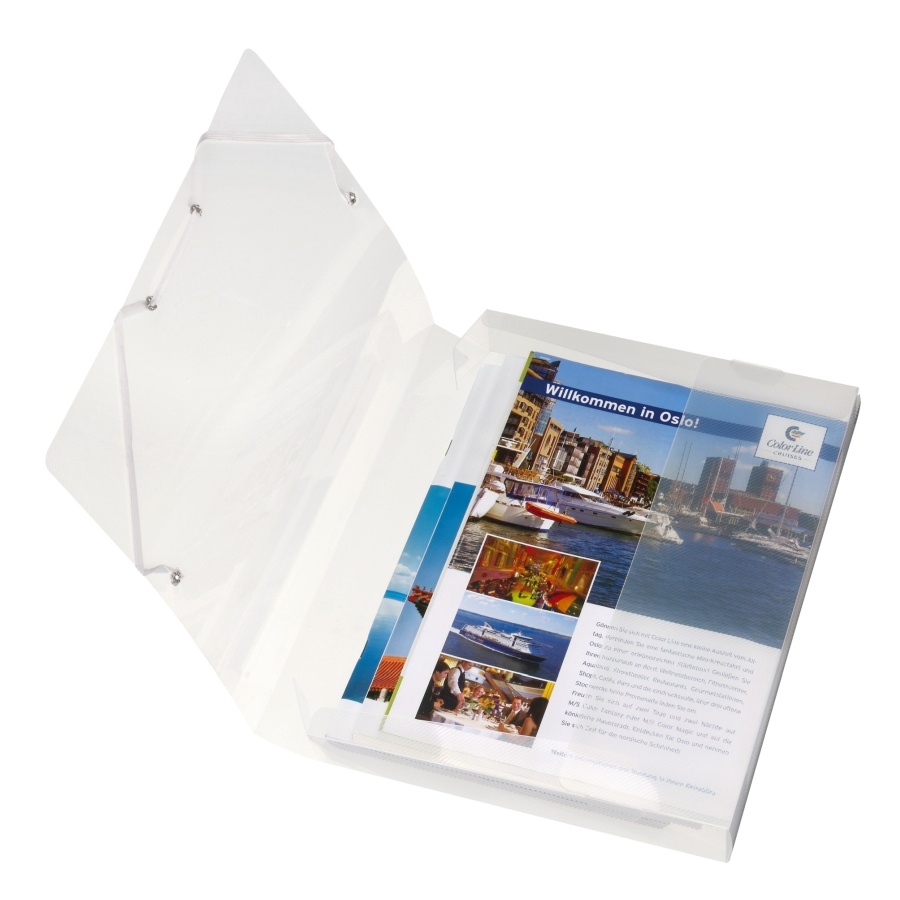 Mapa A4 40 mm, transparenta