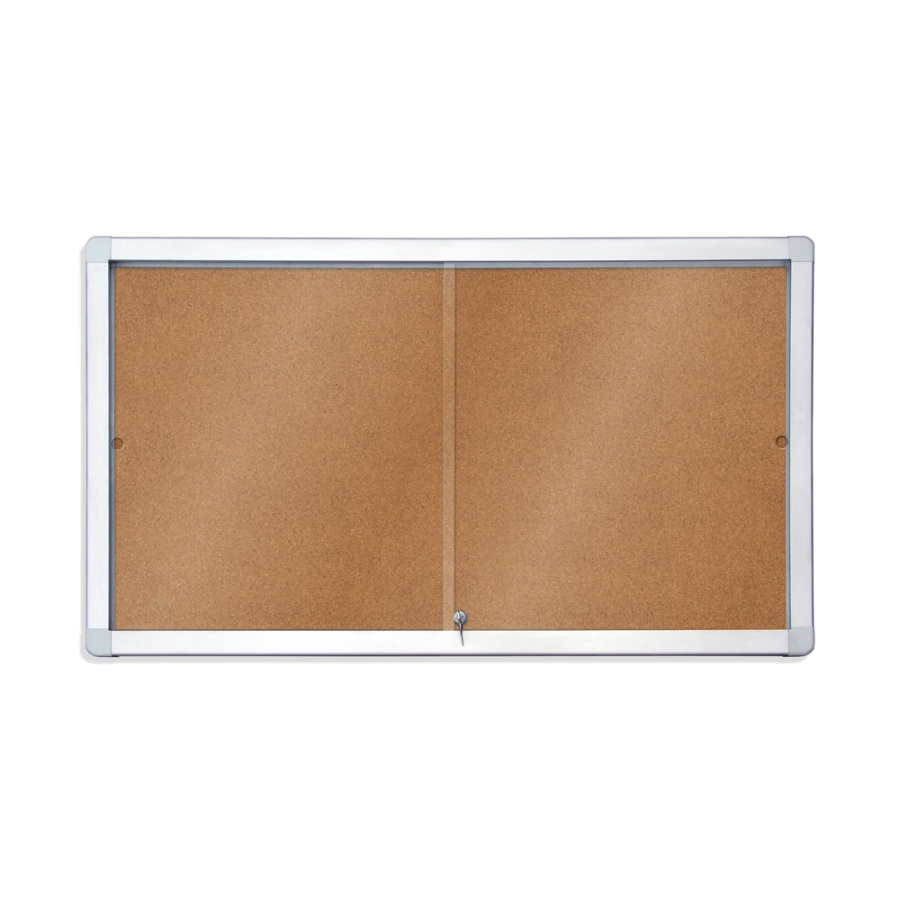 Avizier usi glisante suprafata pluta 8 x A4, ROCADA