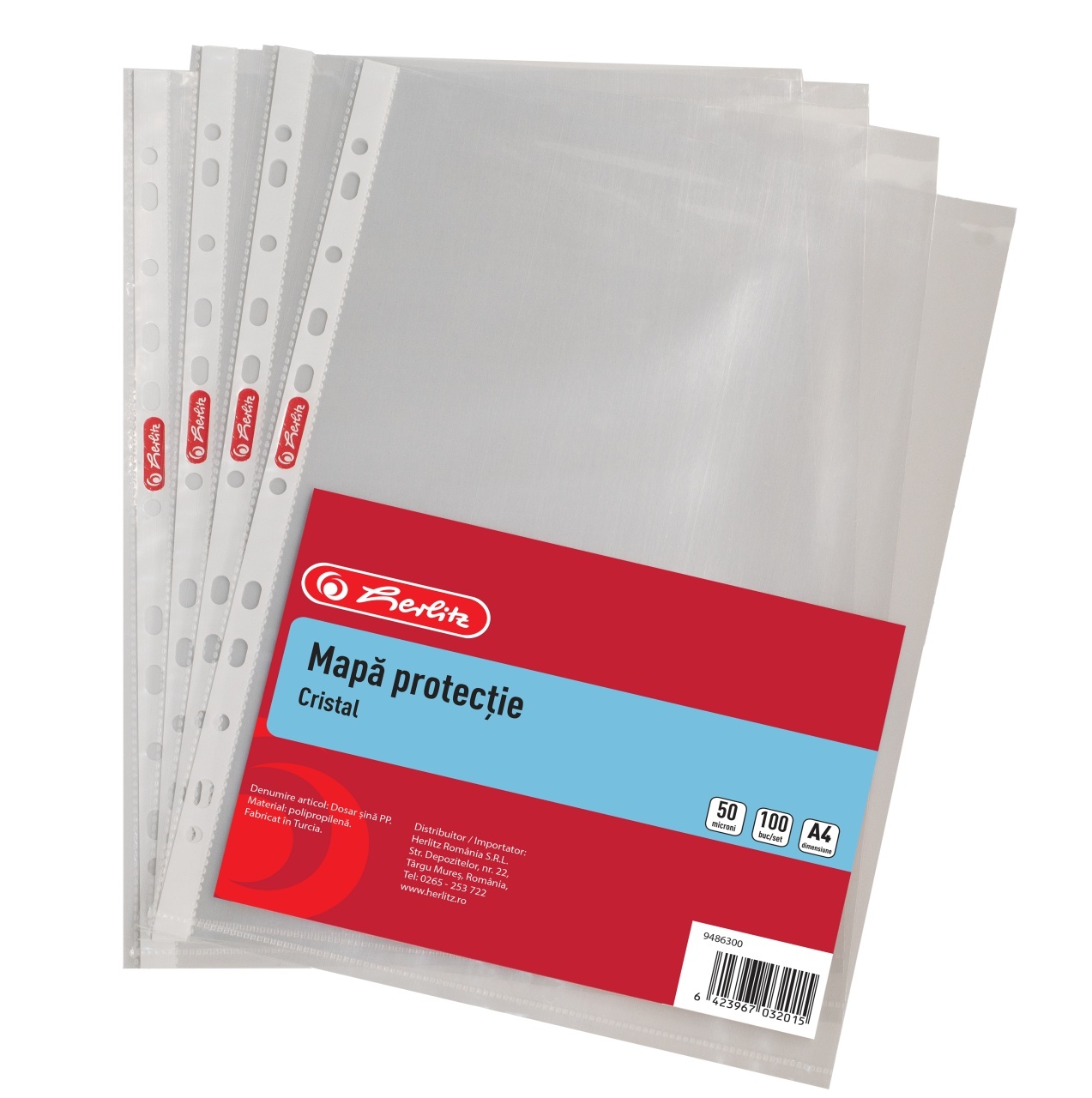 Mapa protectie A4, 50 microni, set 100