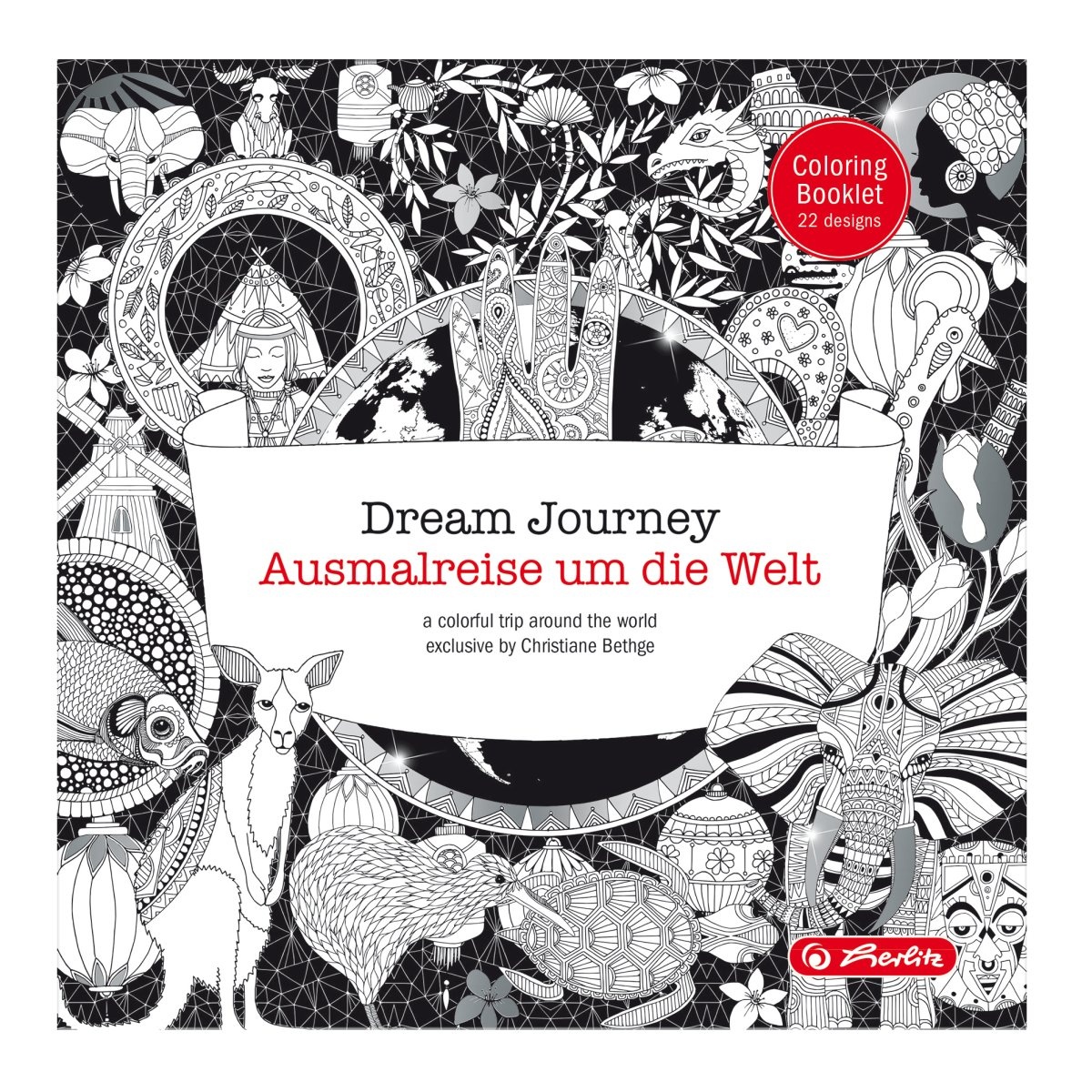 Carte de colorat Zentangle Dream Journey, 24 file