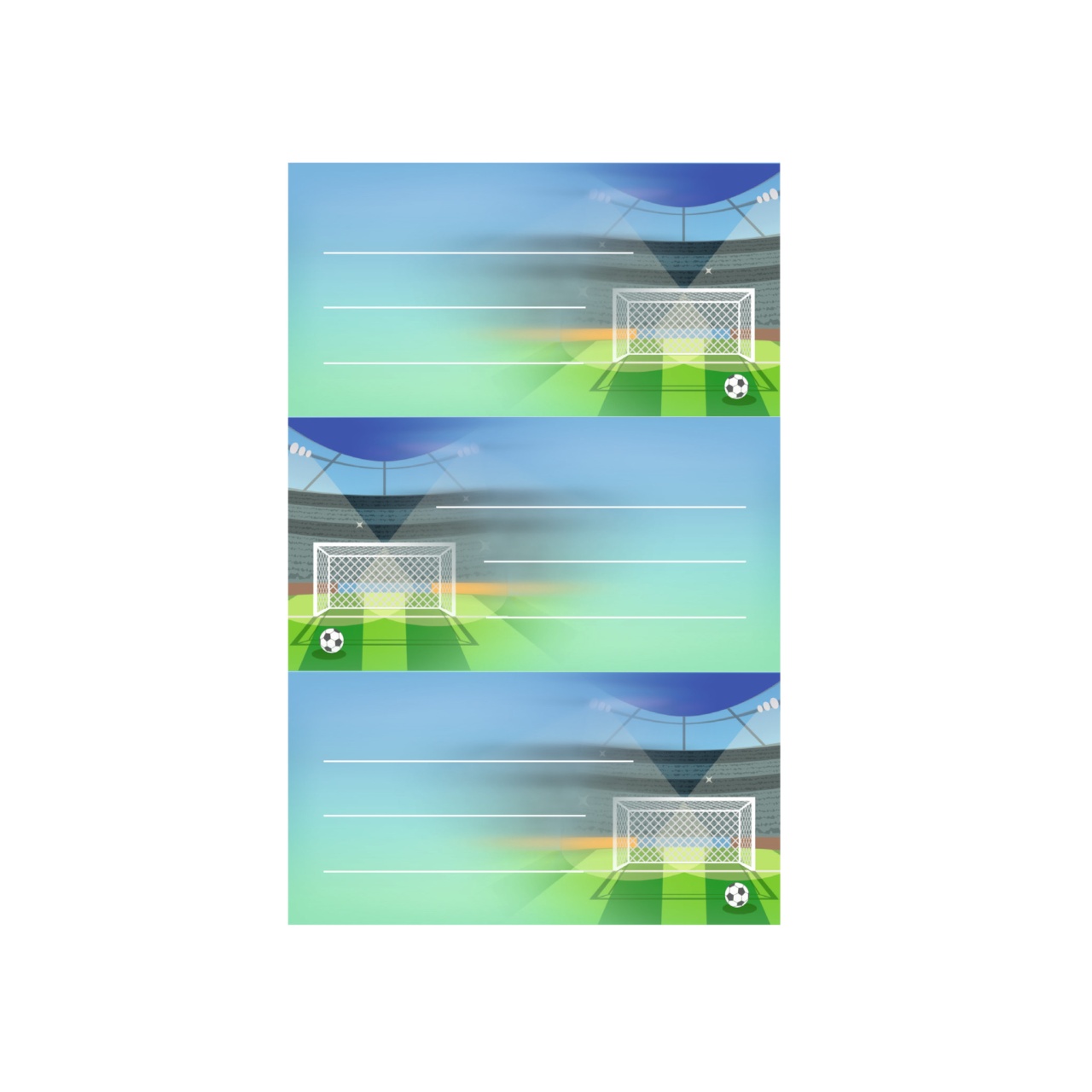 Etichete scolare Stadion set 3X3 coli Etichete scolare Stadion set 3X3 coli