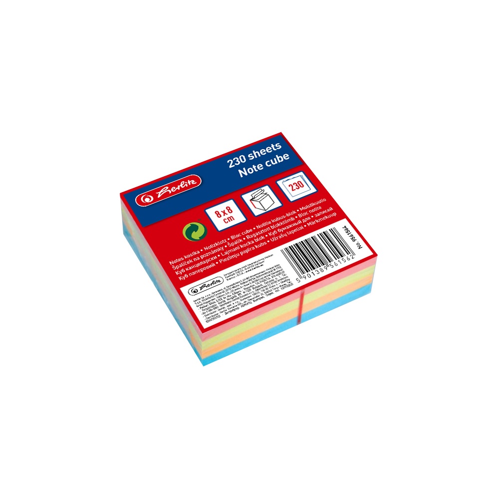 Bloc notite, 230 file, multicolor