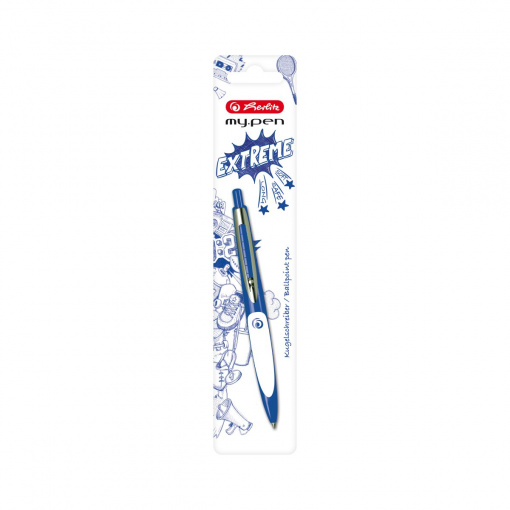 Pix my.pen albastru / alb, blister