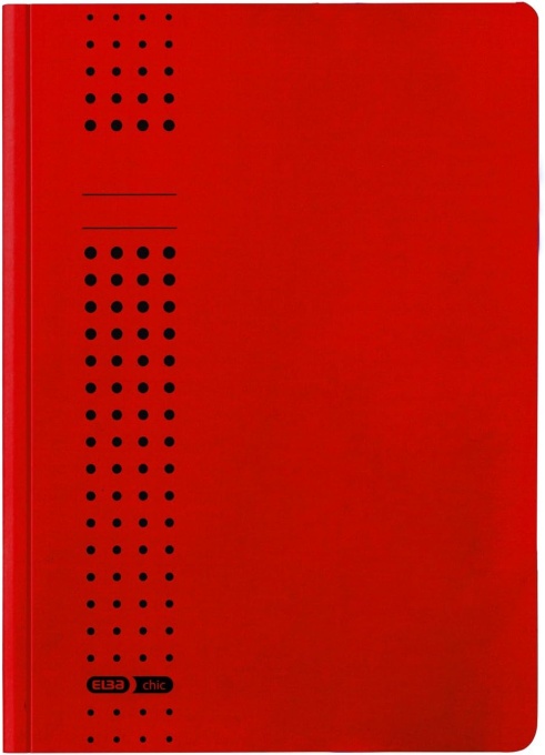 Dosar plic Elba Chic A4, carton 320g/mp, capacitate 100 file, culoare rosu