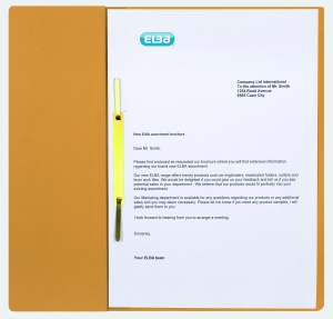 Dosar de incopciat Elba Smart A4 1/2, carton 250g/mp, capacitate 200 ...