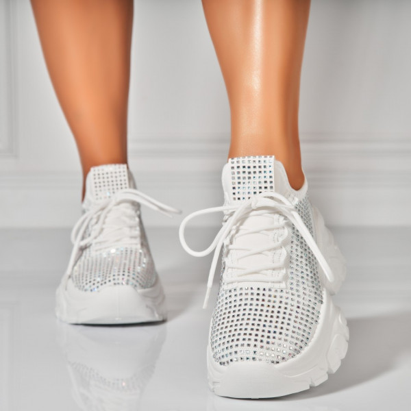 Дамски Маратонки Текстилен Бял Orien