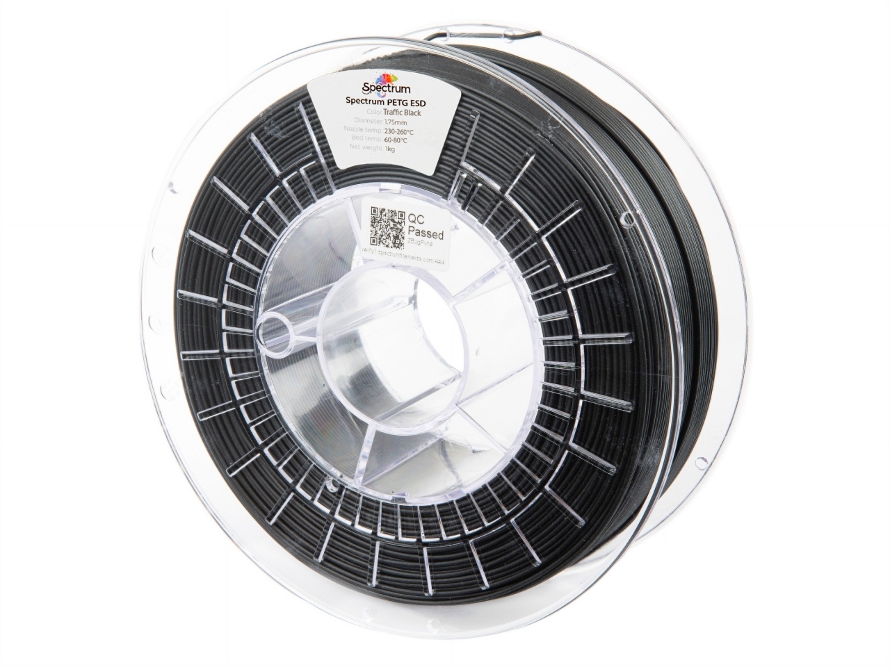 Filament Spectrum PETG ESD Traffic Black 1kg