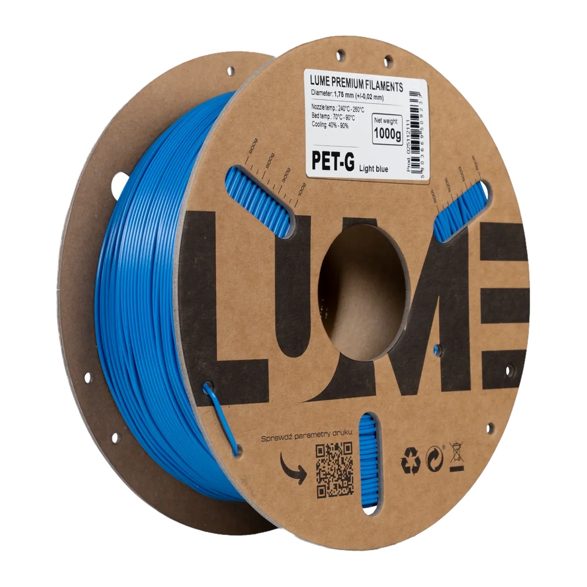 Cumpără Filament Lume PET-G Light Blue 1kg | reprapmania.ro