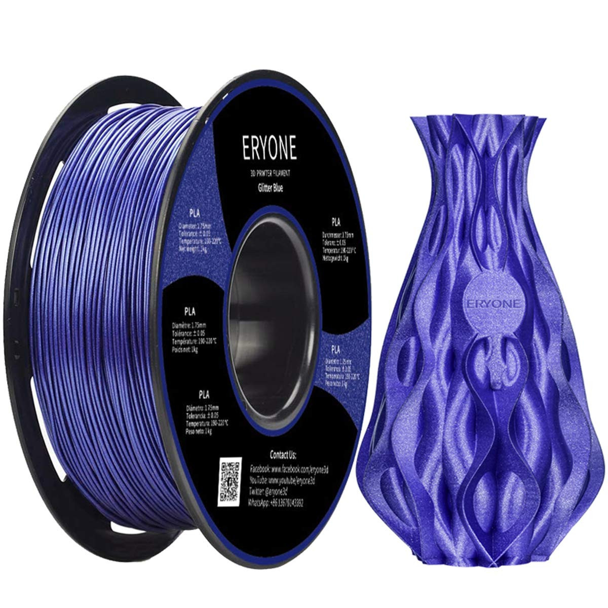 Filament ERYONE Galaxy Blue PLA-1Kg