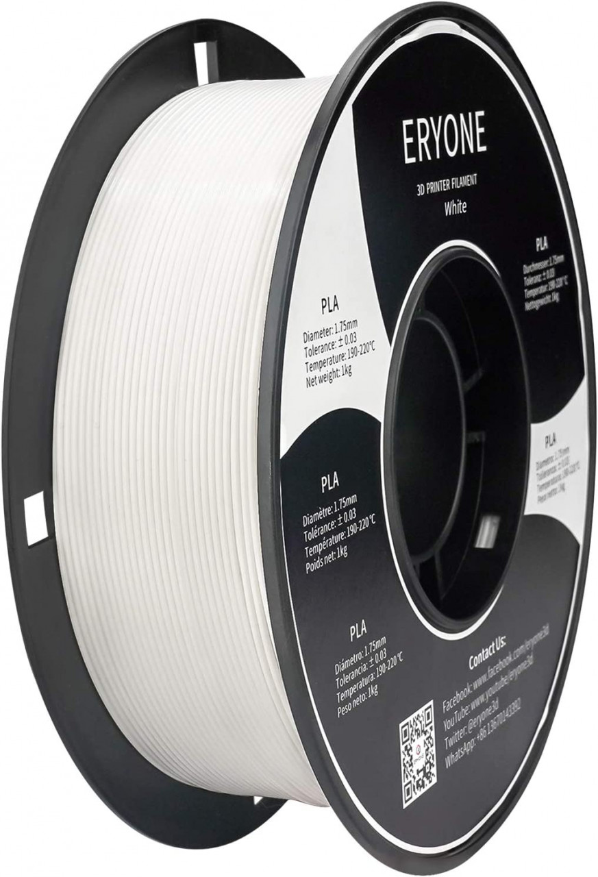 Filament ERYONE PLA White-1Kg