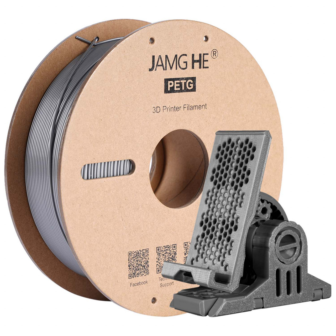 Filament JAMG HE PETG Silver 1Kg