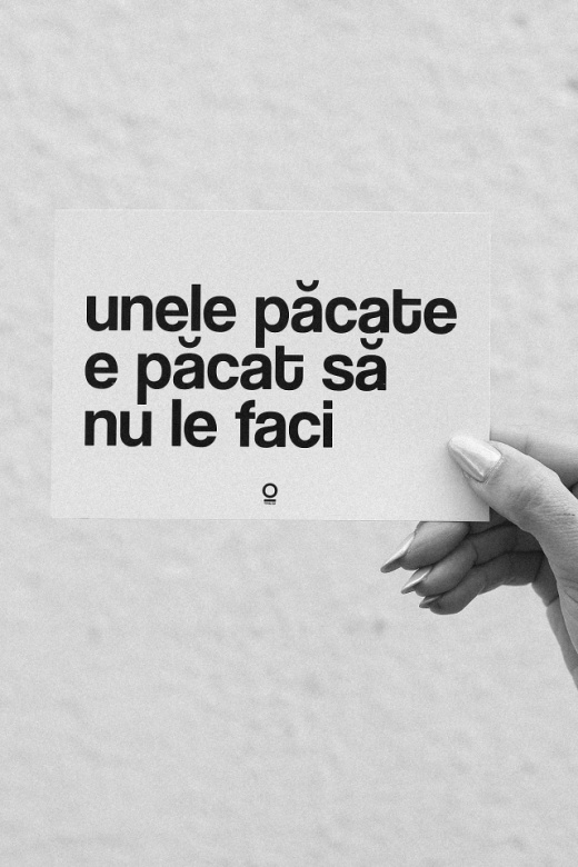carte postala "unele pacate e pacat sa nu le faci"