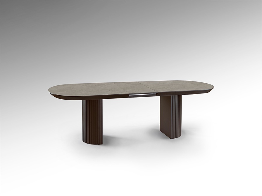 MASA DINING EXTENSIBILA, IRATI 206/283CM, MDF SI FURNIR, DESIGN MODERN ...