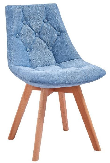 SCAUN DINING SAU BIROU QUEEN ALBASTRU - DESIGN SCANDINAV