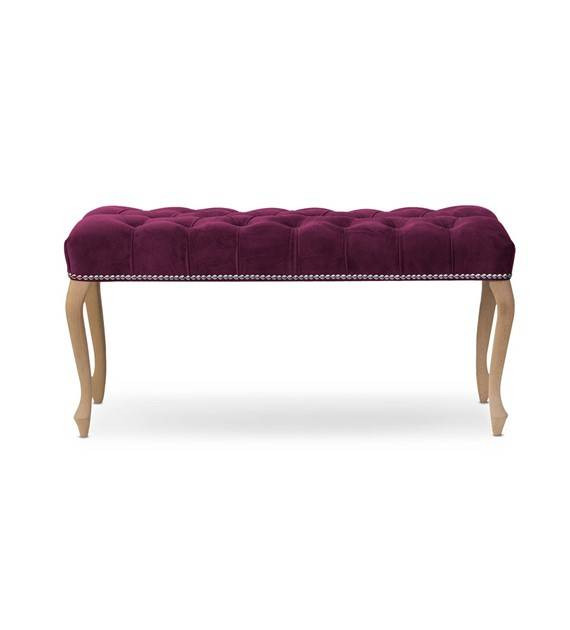 BANCUTA INGRID 120 CM, BORDO/STEJAR, STIL CLASIC