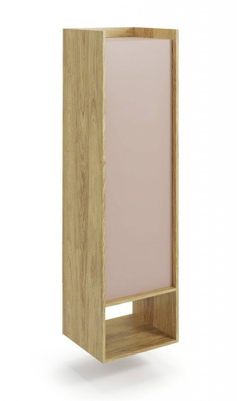 DULAP MODULAR MOBIUS 1D, ROZ ANTIC/NATUR, 179X50 CM, DIN PAL MELAMINAT ...