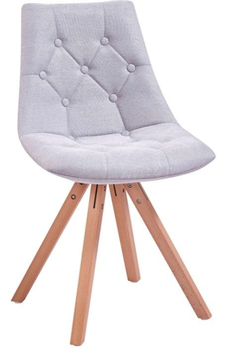 SCAUN KING GRI DESCHIS/NATURAL - DESIGN SCANDINAV