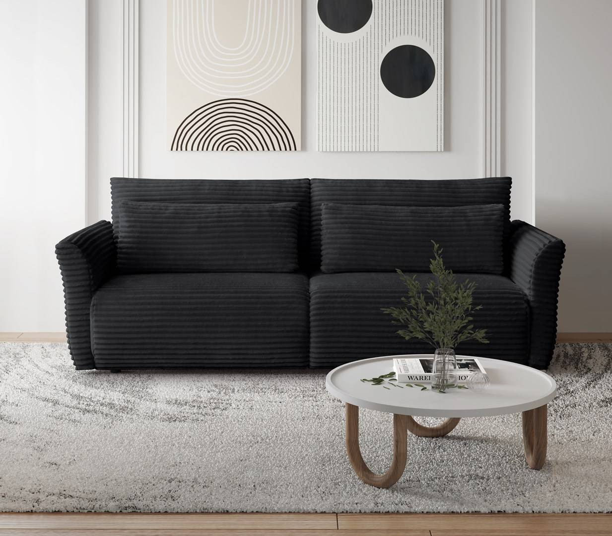 CANAPEA EXTENSIBILA SAMIR 240CM, DIVERSE NUANTE, CU LADA DEPOZITARE ...