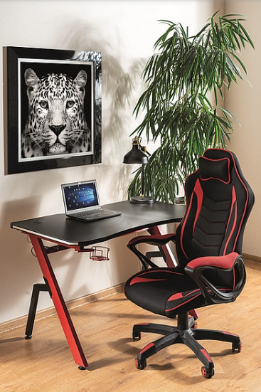 BIROU B-006, ROSU/NEGRU, LAMINAT, DESIGN MODERN, SIGNAL