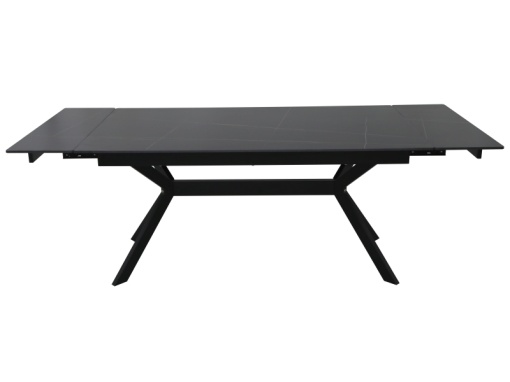 MASA EXTENSIBILA IMPERIA, 180/240 CM, NEGRU MAT, DIN CERAMICA SI METAL ...