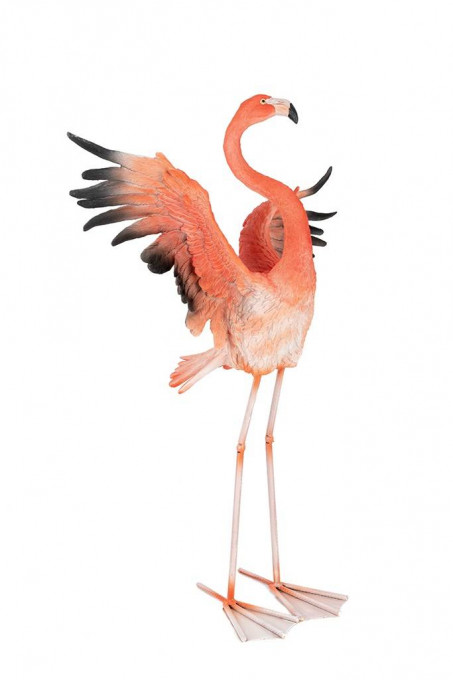 STATUETA DECORATIVA FLAMINGO ROAD FLY, ROZ, STIL MODERN, B2