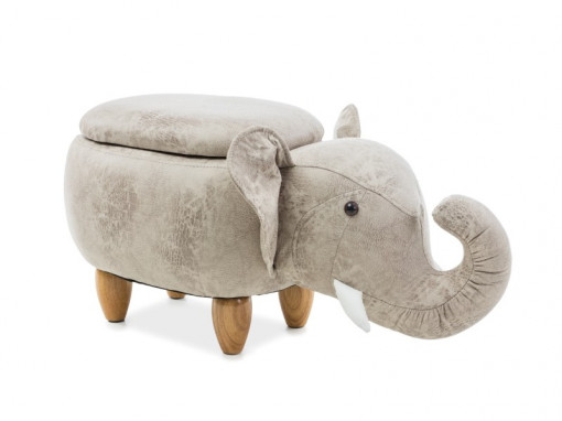 TABURET PENTRU COPII SEBASTIAN GRI/NATURAL STIL MODERN