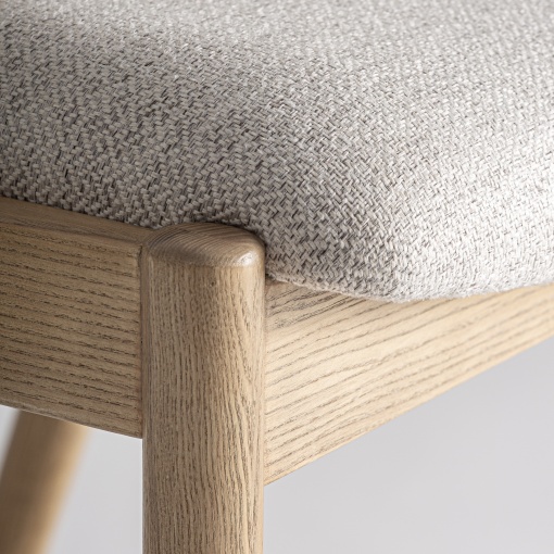 SCAUN DE BAR NAMUR 94CM, DIN LEMN SI TEXTIL, STIL MODERN, VICAL HOME