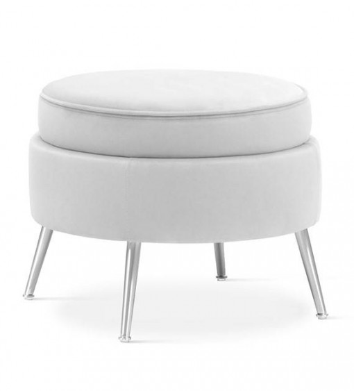 TABURET SHELL, GRI/CROM, TAPITERIE DIN CATIFEA SI PICIOARE DIN METAL ...