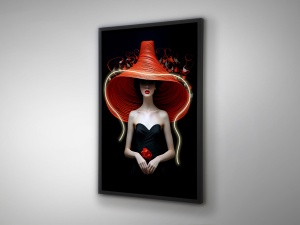 TABLOU DECORATIV CU LED, TOCADO 120CM, PANZA IMPRIMATA, DESIGN EXCLUSIV