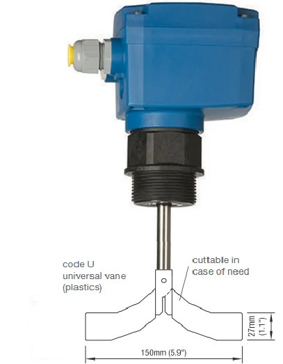RN4001 A0AA1US L=140 mm întrerupator de nivel cu paletă rotativă