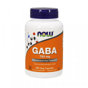 NOW FOODS GABA 750mg - 100 Capsule