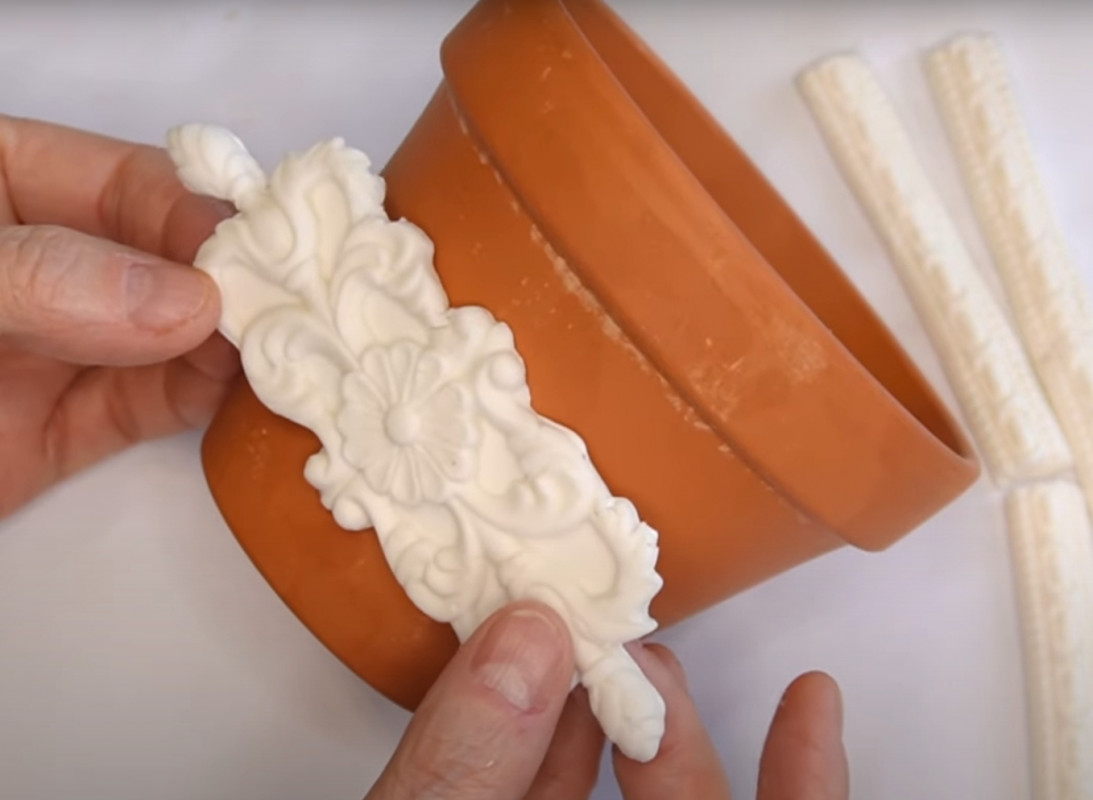 Cum să decorezi un ghiveci ceramic ∣ DIY Tehnica modelajului