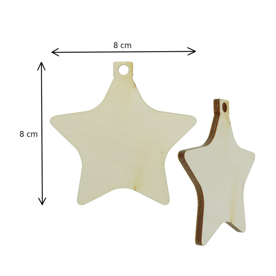 Stea placaj 2/set