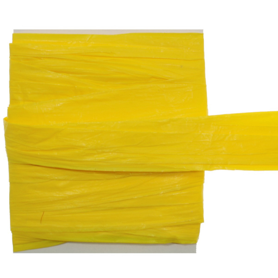 Banda plastic galbena 11cm x 2m