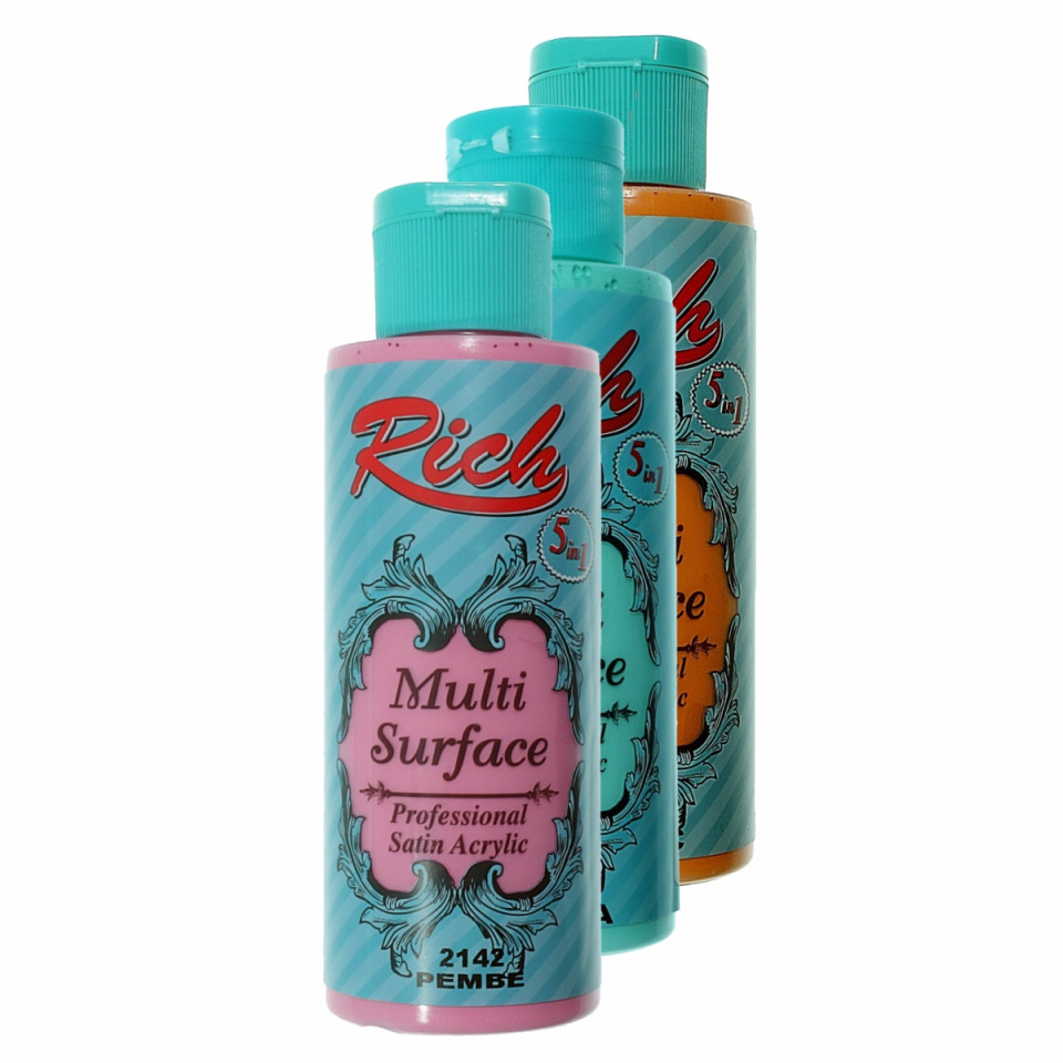 Vopsea acrilica multisuprafete mata 120ml Rich MLS-120