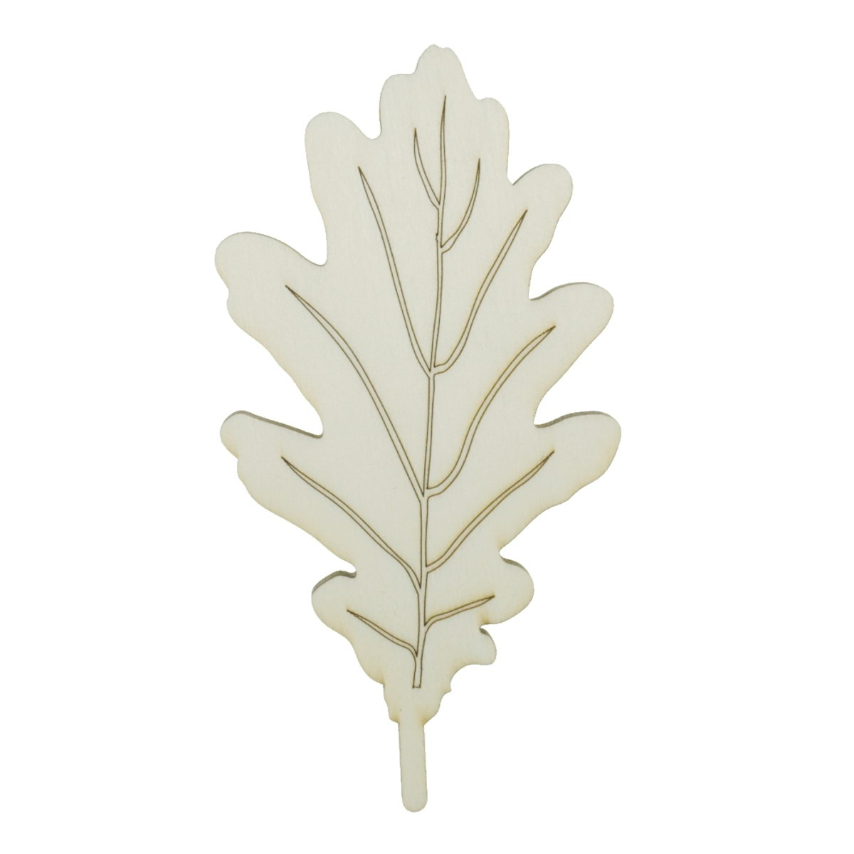 Frunza de stejar placaj pirogravat 6,5x12,5cm