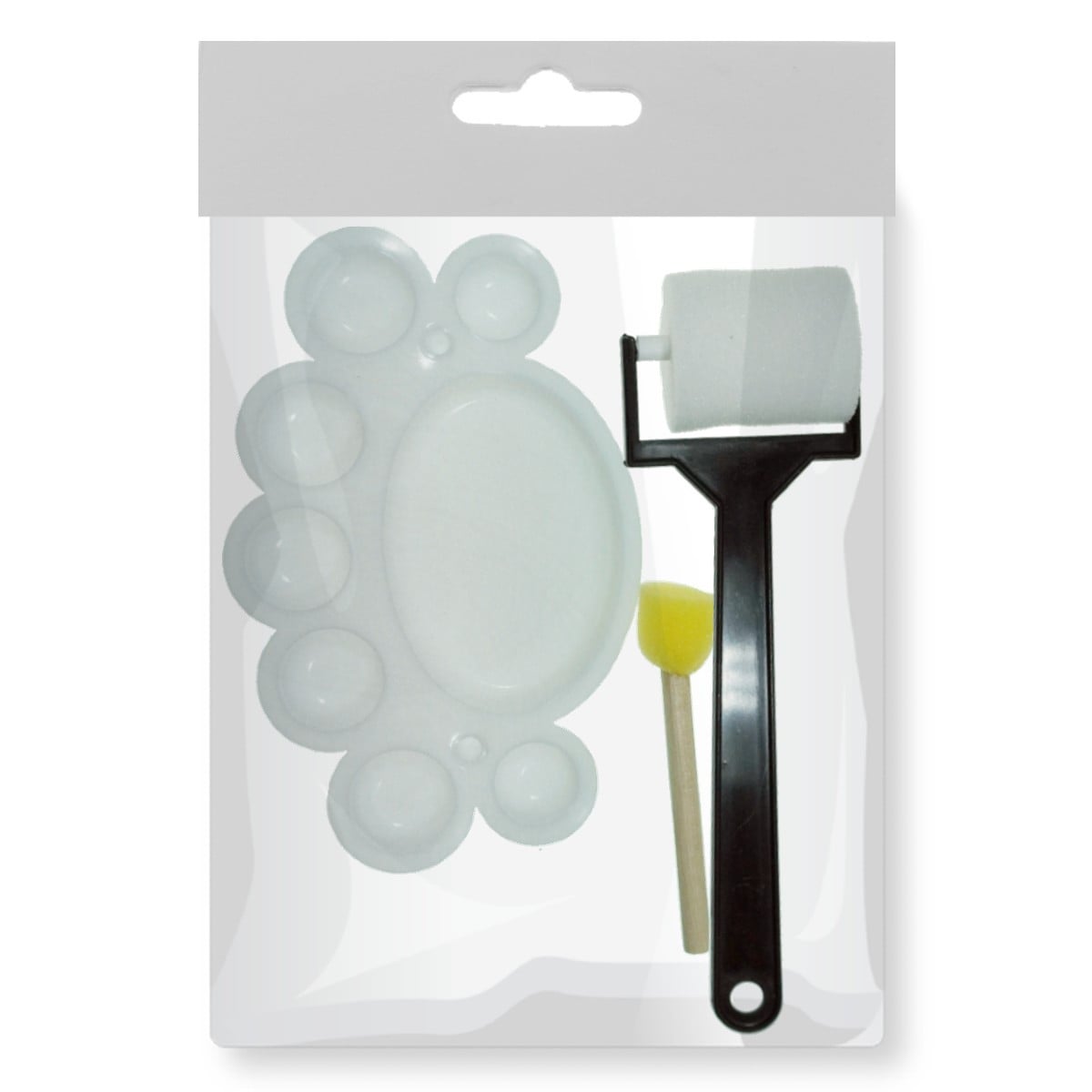 Set pentru pictura, burete, burete tip trafalet, paleta 2,7cm/4,1cm 502147