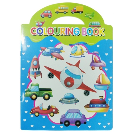 Carte de colorat 20,7x28cm -Vehicule engleza 8 pagini JY-ZX003 1