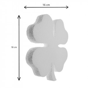 Trifoi cu 4 foi polistiren dens 18x16x2cm
