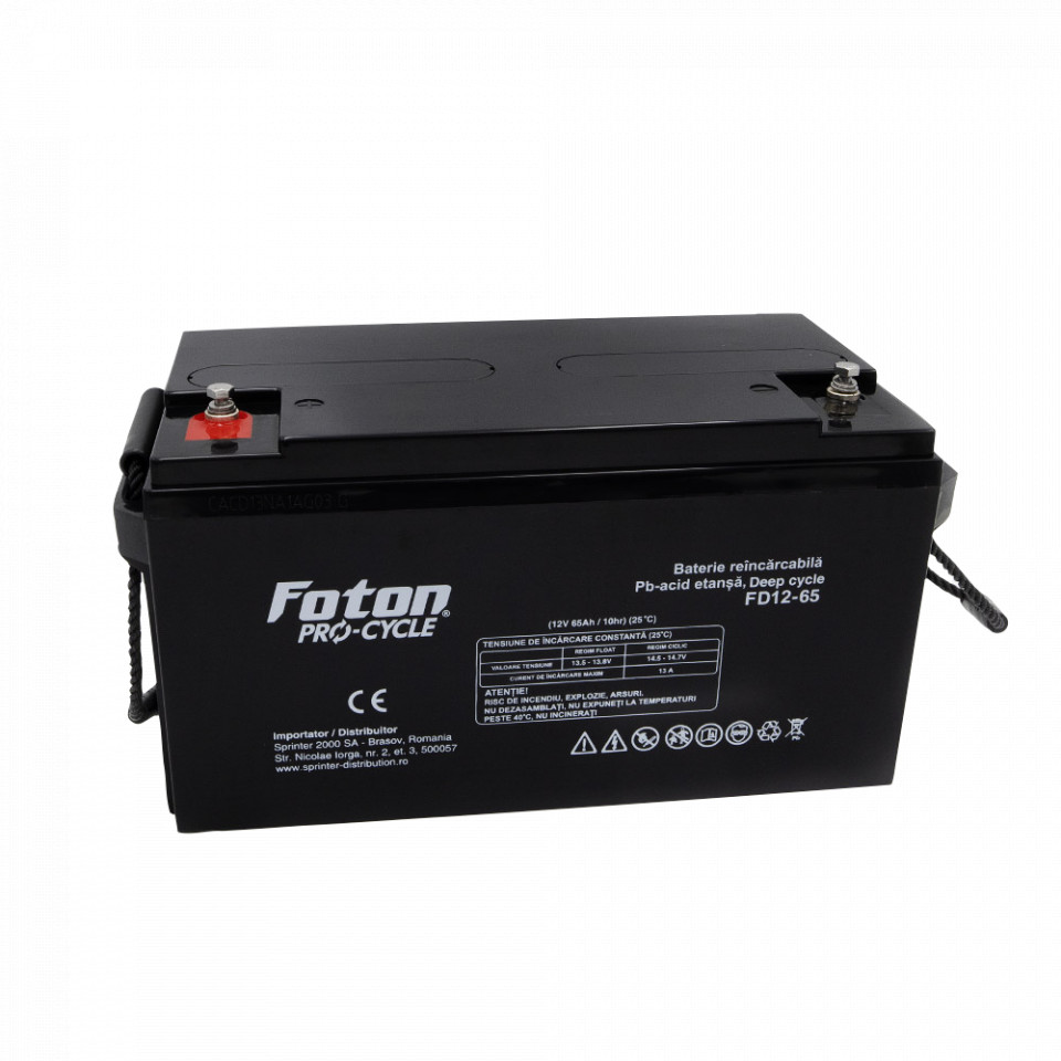 AGM VRLA Foton FD12-65Ah battery