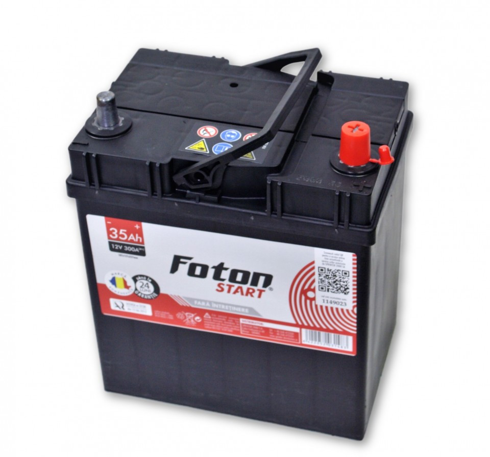 Car battery Foton Start of 35Ah and 300A Asia